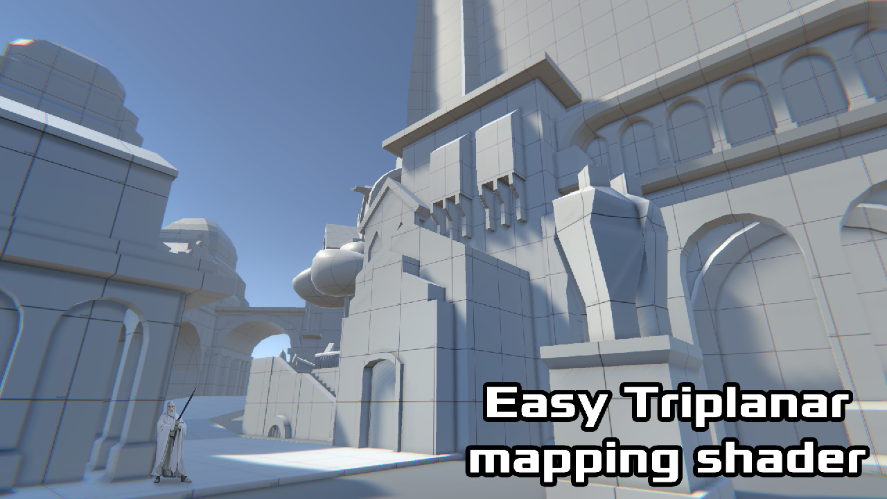 Минас-Тирит Часть 3. Triplanar mapping & Light gradient