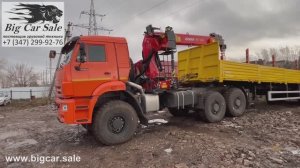 Тягач с КМУ ИТ-150 на шасси КАМАЗ 65222 и полуприцеп ТЗА 588521-0000024-10