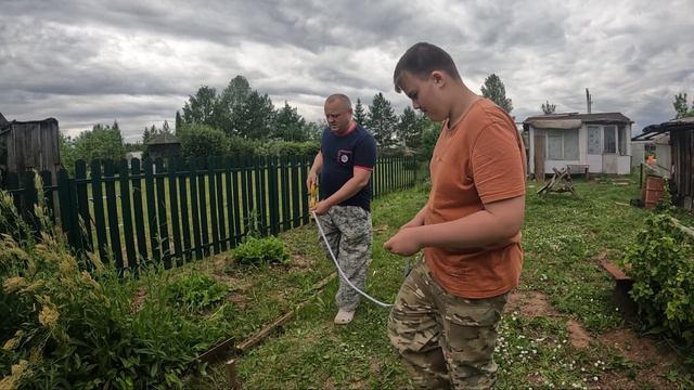 Урожай в огороде. Разметка фундамента. Облом с гаражом