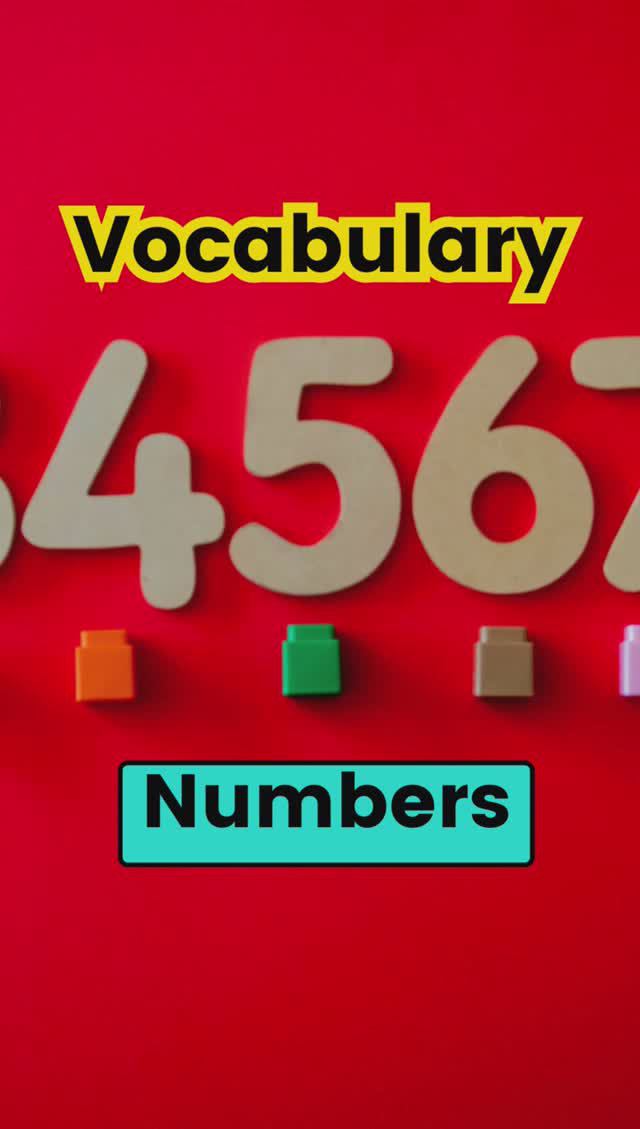 English vocabulary numbers