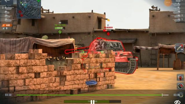 Взрыв боеукладки у VK 45.02B в wot blitz ?