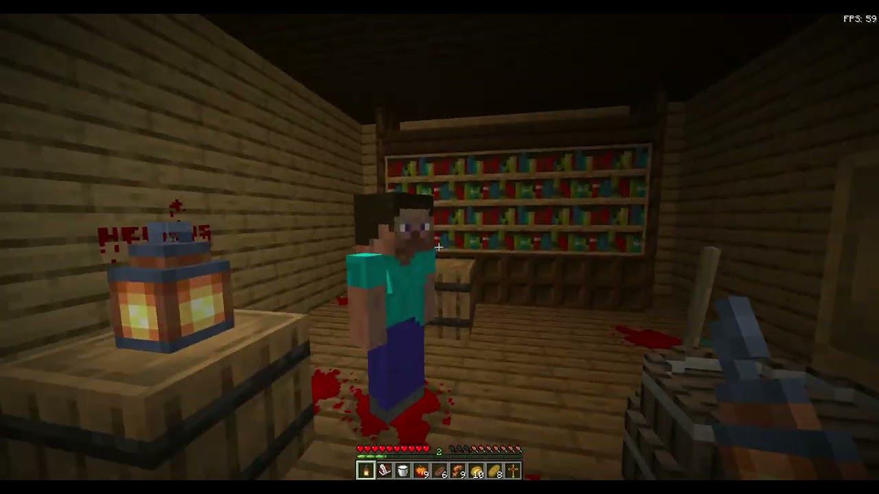 прохождение карты "Будни Экзорциста" в майнкрафт (неполное)