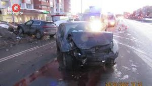 Пьяный отец с детьми в салоне устроил ДТП в Чебоксарах