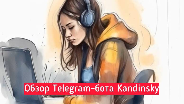 Обзор нейросети , телеграмм бота Кандинский 3.0. часть 1. Просто, понятно, по шагам!