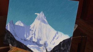 Простые уроки. Горы. Свет, тень, рефлекс. Художник Артём Пучков.
