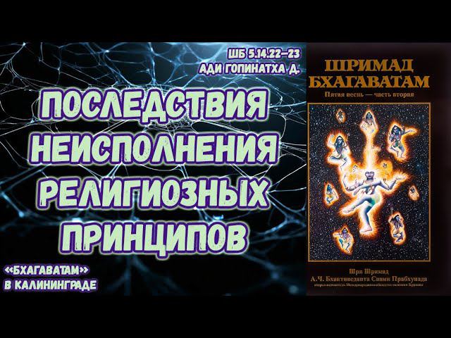 Последствия неисполнения религиозных принципов. Ади Гопинатха д. ШБ.5.14.22–23