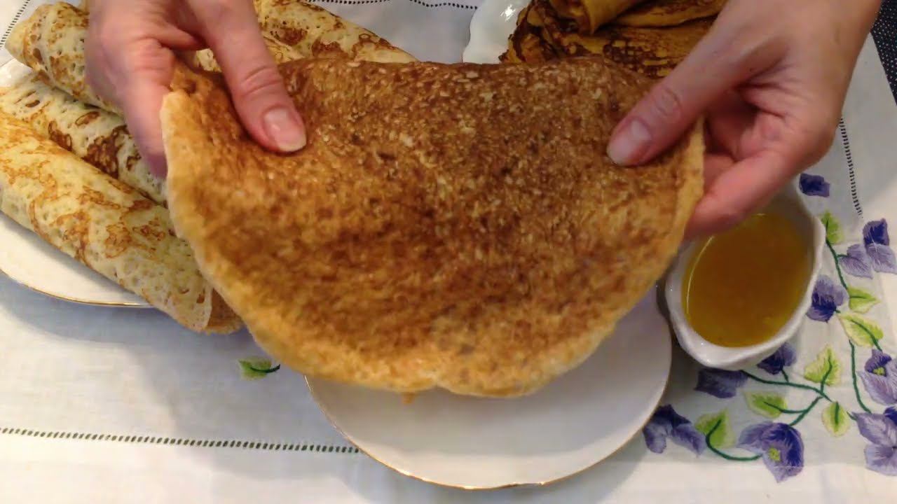 Толстые блины на дрожжах