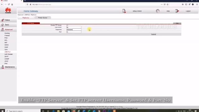 Enable FTP Server function on your Huawei Modem/Router with USB device. FTP server without PC ...
