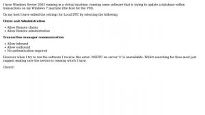 MSDTC on server x is unavailable (2 Solutions!!)