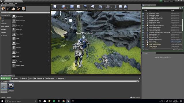 Unreal Engine 4 Tutorial - Quest System - Part 3 Interaction