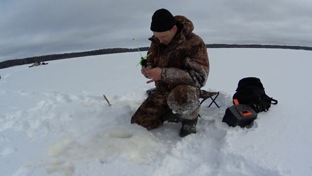 выезд на озеро весной.