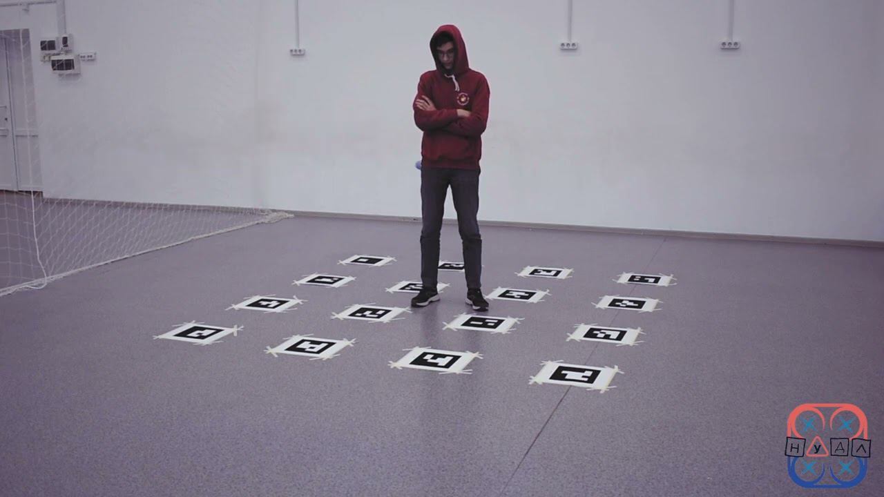 Автономный полет Нудл 3.1. Навигация по aruco меткам.