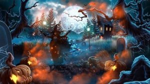 Halloween/Хэллоуин классный футаж со звуками