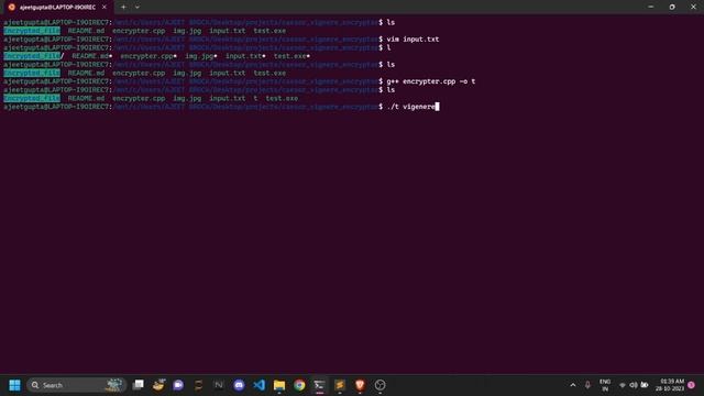 Encryptor project in c++ | vigenere caesar cipher algorithm – смотреть ...