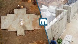 Монолитный фундамент с цокольным этажом площадью 250 м² / Одинцово, Московская область / Моноплита