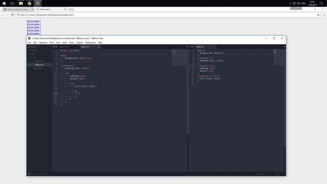 Less CSS компилятор и первый код – смотреть онлайн видео от CSS хакеры в хорошем качестве и ...