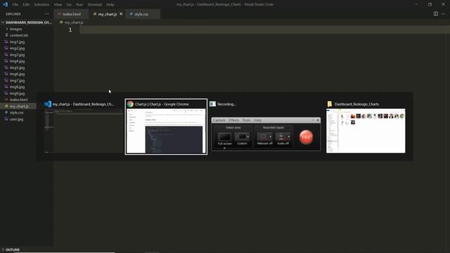 Chart JS Integration Responsive Admin Dashboard using Html CSS ...