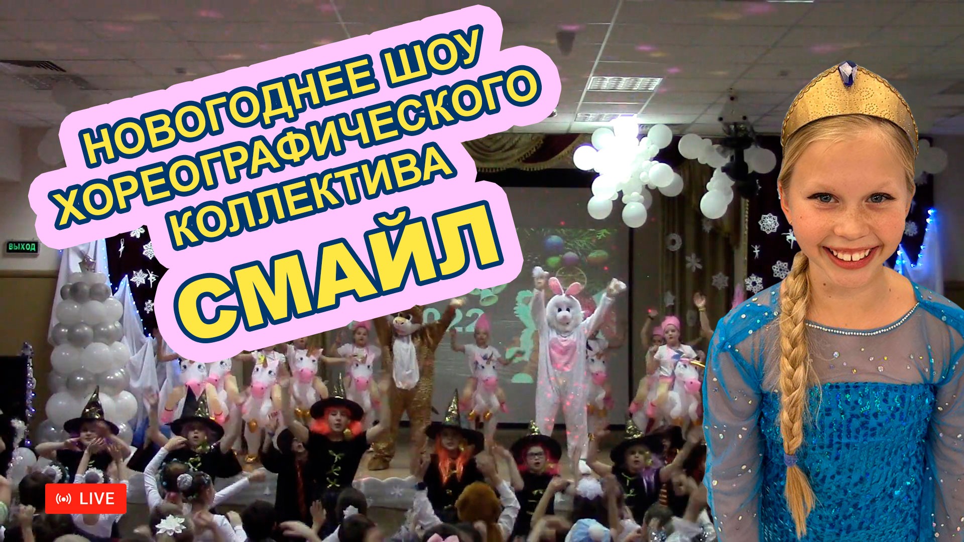 Встречаем Новый год вместе со СМАЙЛ. Костюмированное шоу. Детский праздник со сказочными героями