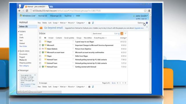 How to switch a Hotmail™ Email address to Outlook.com - смотреть видео ...