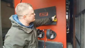 Автоматический котел КТМ 300кВт, 2 горелки, внешний зольник, бункер 6м.куб.
