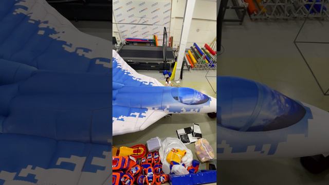 Надувной Су-57 - это настоящий истрибитель макет военной техники 1:1 Крутые декорации для праздника✨