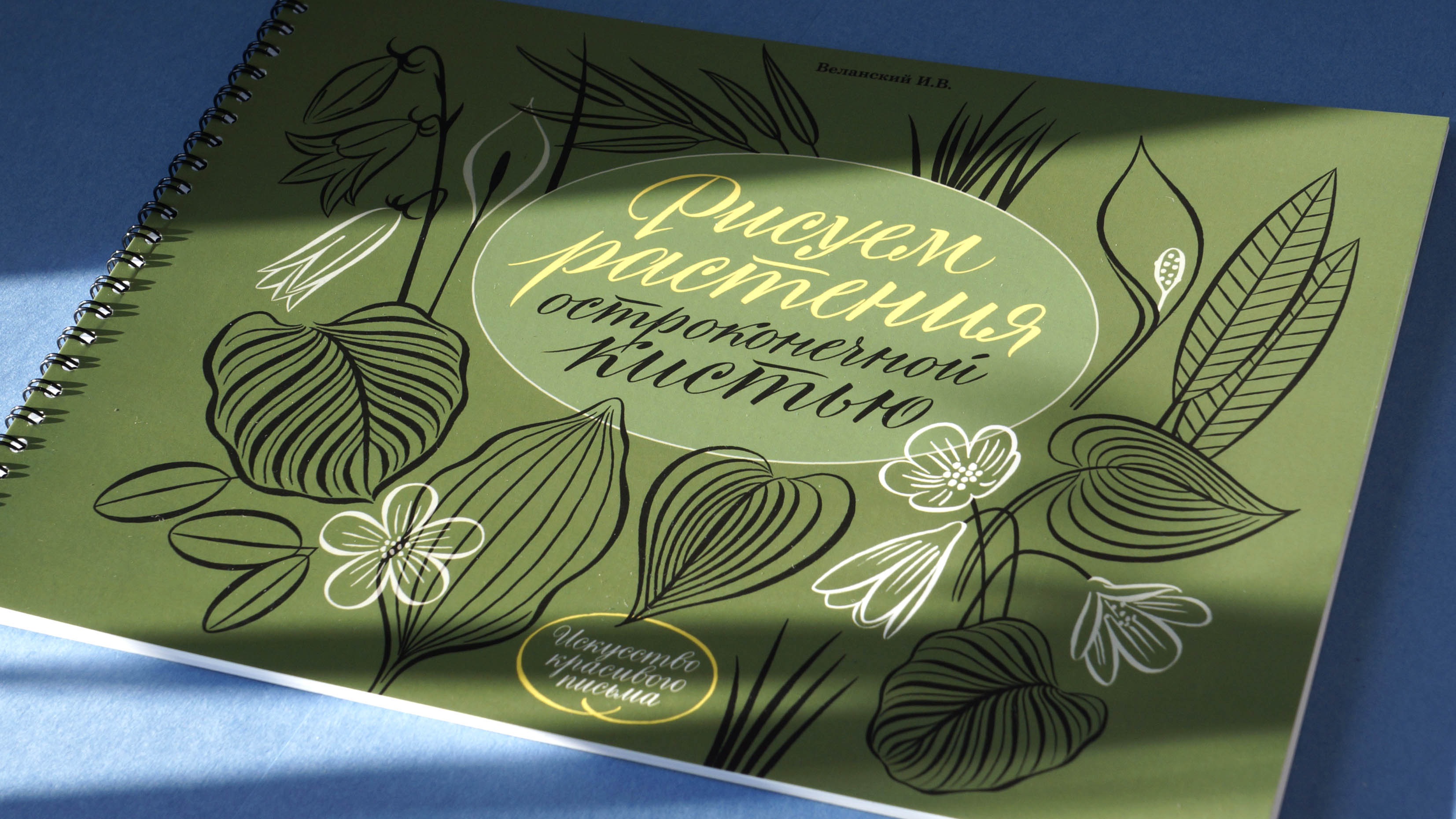Альбом для каллиграфического рисования. Рисуем растения остроконечной кистью