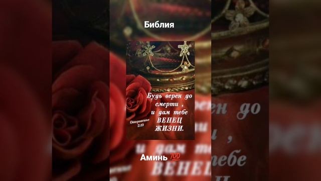 Будь верен до смерти, и дам тебе венец жизни Откровение Иоанна 2:10 —