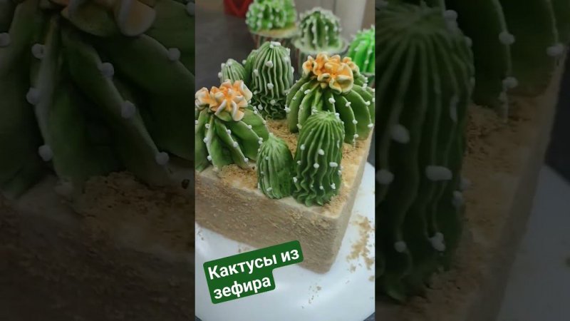 ЗЕФИРНЫЙ ТОРТ "Кактусы в пустыне" переходи➡️ https://tortdecorclub.ru/torty_new