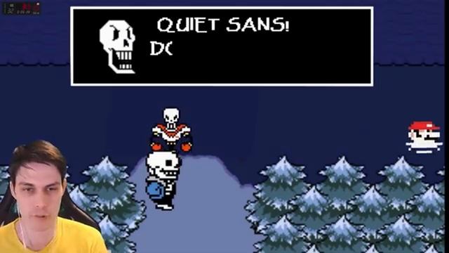 Г0ЛЫЙ МАРИО В UNDERTALE - СУПЕР УГАР ! - Mariotale - If Mario was in...Undertale. - Реакция
