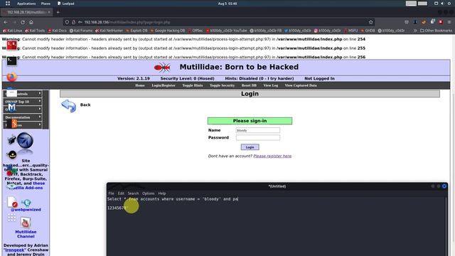 Discovering SQL injections In POST - 03 SQL Injection Documentary ...