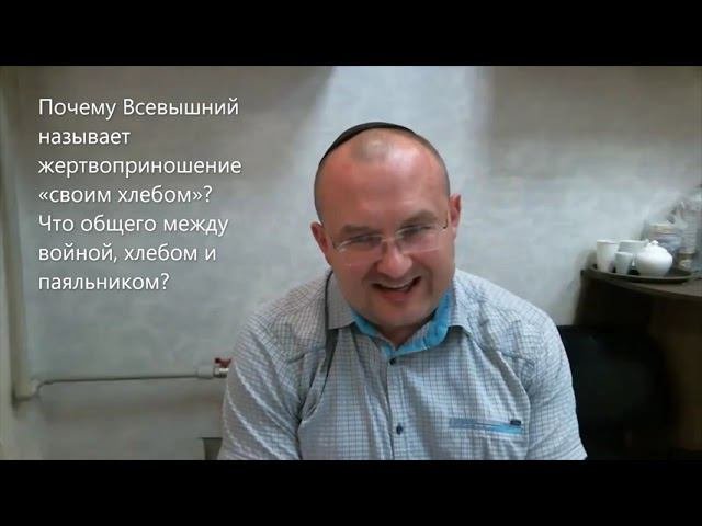 Зачем Бог называет жертвоприношение «своим хлебом»? Общее между войной, хлебом и паяльником? Пинхас