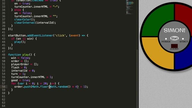 Simon Game JavaScript Tutorial for Beginners