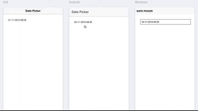 Ionic 2 / 3 Date Picker Example [output] – смотреть онлайн видео от Бутстраповый калейдоскоп ...