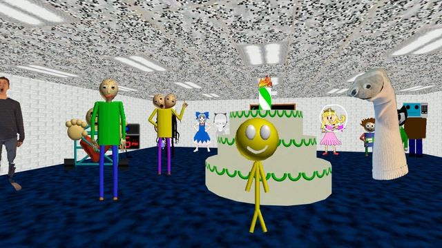 ENDING | BBRMS 1st year anniversary - Free Run Mode (Baldi's Basics Mod ...
