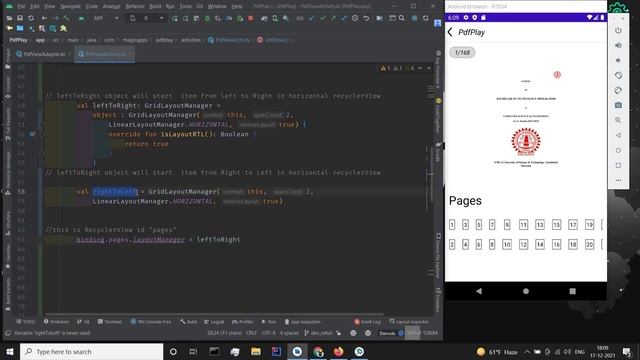How to change order of Horizontal RecyclerView from right to left in Kotlin – смотреть онлайн ...