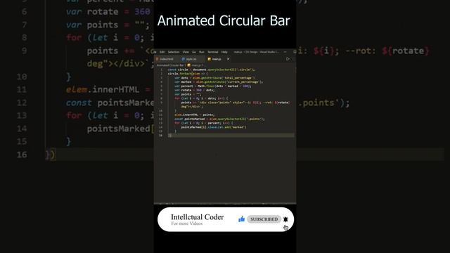 Circular Progress Bar Using HTML and CSS