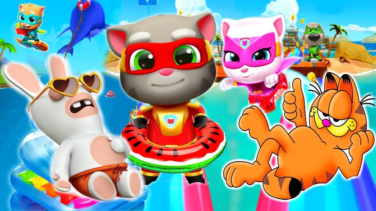 ГОВОРЯЩИЙ ТОМ ПОГОНЯ ГЕРОЕВ #10 Talking Tom Hero Dash лучше Бег за ...