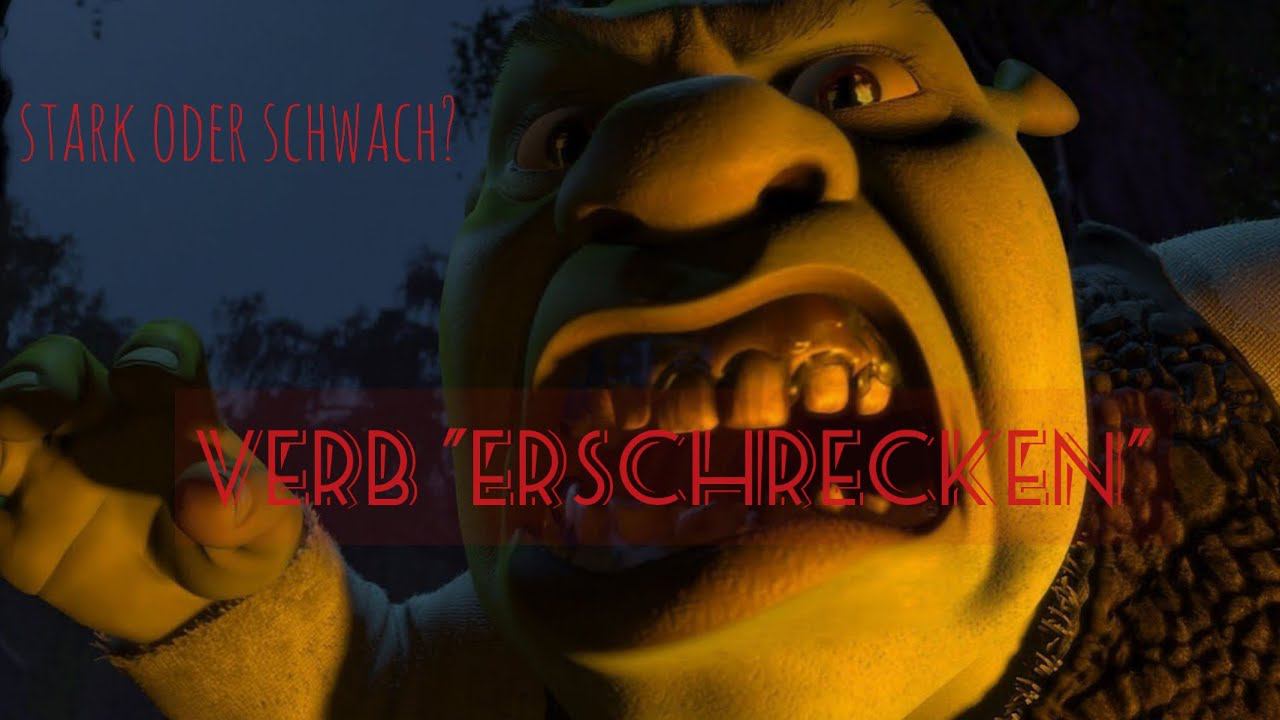 Finde-den-Fehler-Spiel: Verb  "erschrecken"