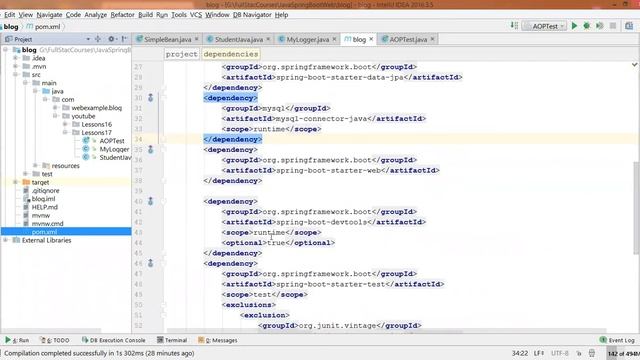 Spring Framework Java Аспектно ориентированное программирование Aop смотреть онлайн видео