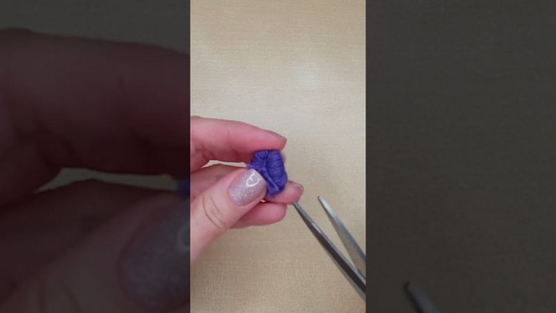 #shorts Mini Pompom with Fork DIY