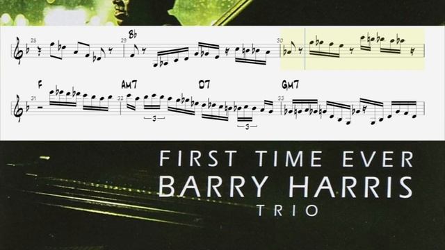 Barry Harris Transcription  First Time Ever Blues in F