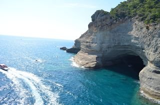 На парашюте вдоль побережья Кемера в Турции...