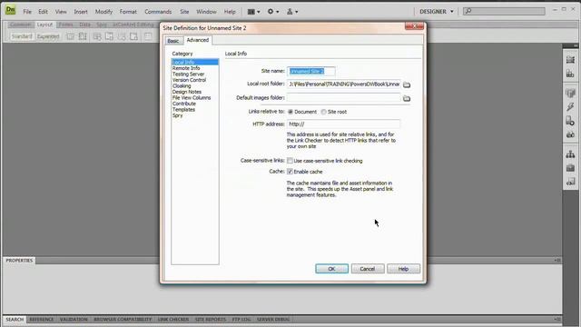 Dreamweaver CS4: Define Site Local Root Folder – смотреть онлайн видео от Программирование на ...