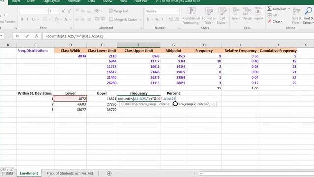 Find Number of Data Points within 1 2 or 3 St Deviations in Excel – смотреть онлайн видео от ...