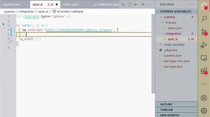 Cypress and StackBlitz: stubbing server-side Ajax call