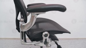 422 - Herman Miller Aeron Black Onyx Gaming - Polished Aluminum + кож. подл.
