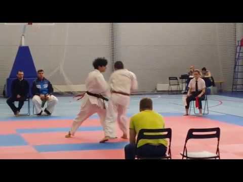 Давид Шамилишвили  - 2-й бой на  Чемпионате С.-Пб по Киокусинкай