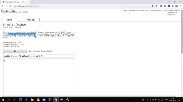 Java-String 2 soru -3 Dakika – смотреть онлайн видео от Кодовый марафон в хорошем качестве и ...