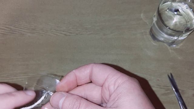 Делаем красивую водную свечу