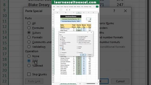 Excel Pro Trick: How to Add, Multiply, Subtract or Divide with #Excel Paste Special in Seconds!